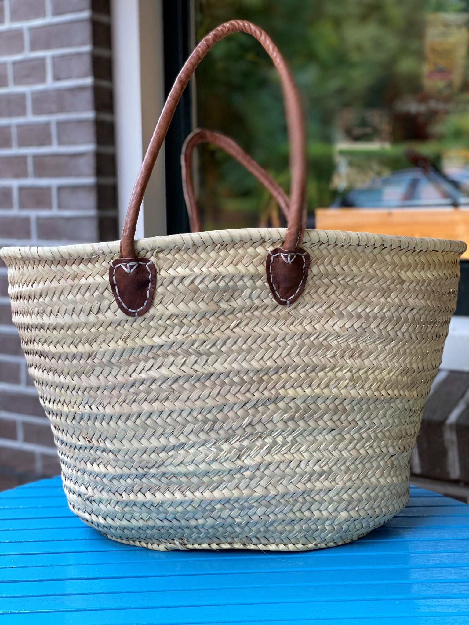 Rieten mand naturel groot – Lalie